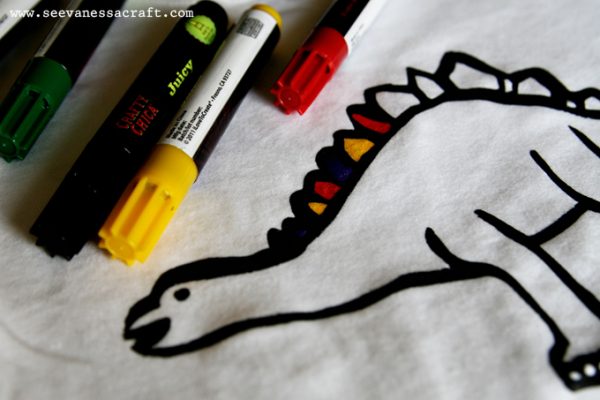 (diy tutorial) coloring book t-shirt - See Vanessa Craft