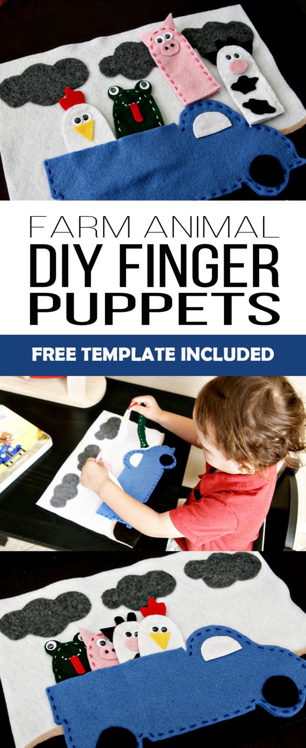 DIY Farm Animal Finger Puppets - See Vanessa Craft