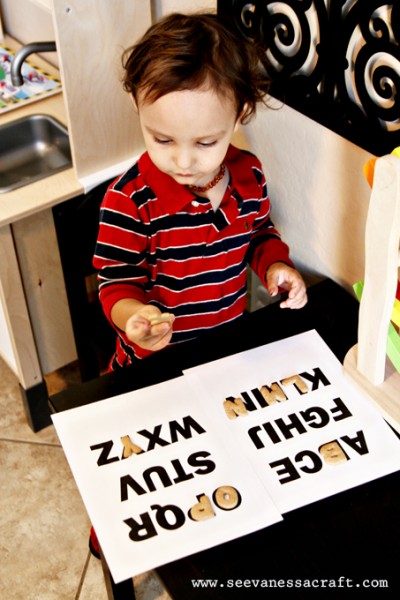 (tot school tuesday) alphabet cookie matching - See Vanessa Craft