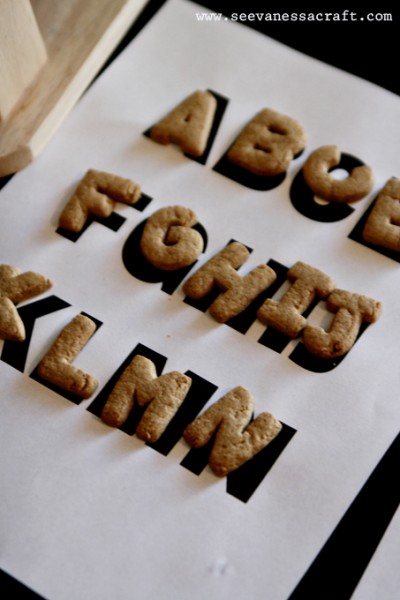 (tot school tuesday) alphabet cookie matching - See Vanessa Craft