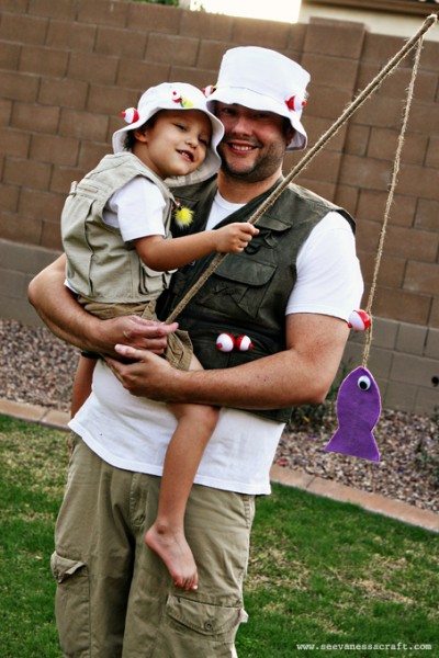 (halloween) diy fisherman and fish family costumes - See Vanessa Craft