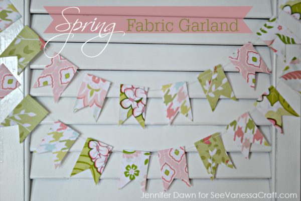 (craft tutorial) spring fabric garland - See Vanessa Craft