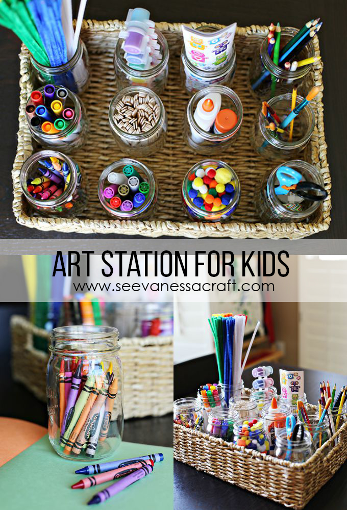Kid Friendly Art Station For Kids See Vanessa Craft Kid Friendly Art Station For Kids See Vanessa Craft