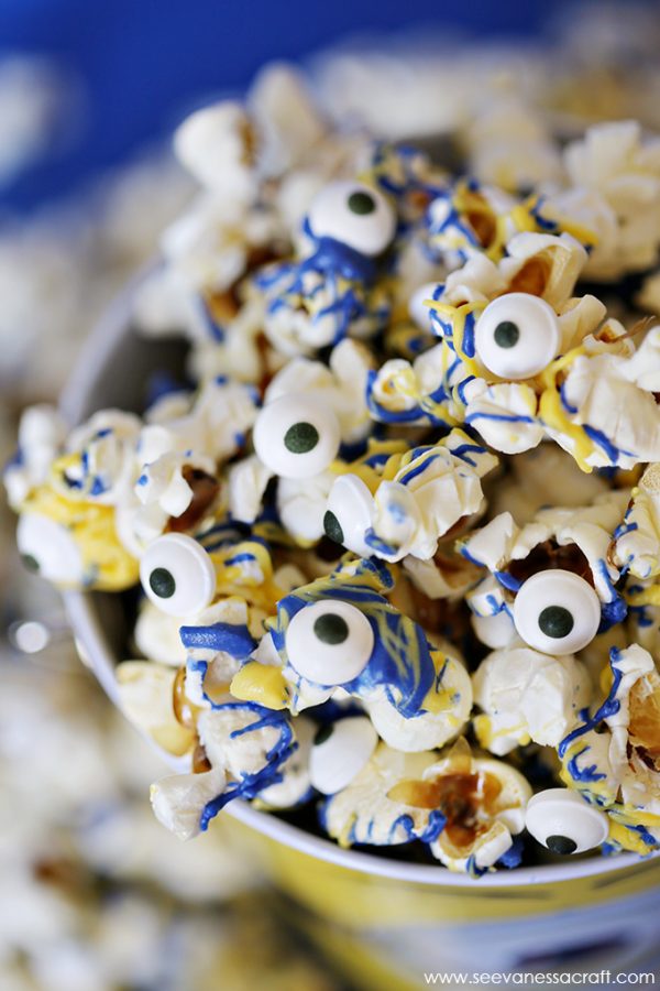 Recipe: Minions Chocolate Popcorn - See Vanessa Craft