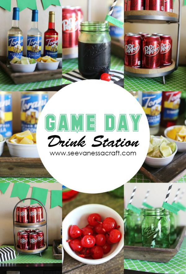 Party: Dr Pepper Game Day Drink Station - See Vanessa Craft
