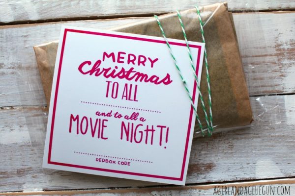 Christmas: Movie Night Redbox Gift Idea - See Vanessa Craft