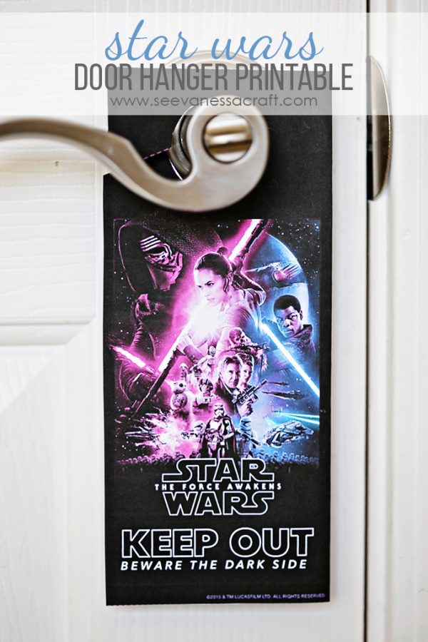 Printable: Star Wars Door Hanger & Activities - See Vanessa Craft