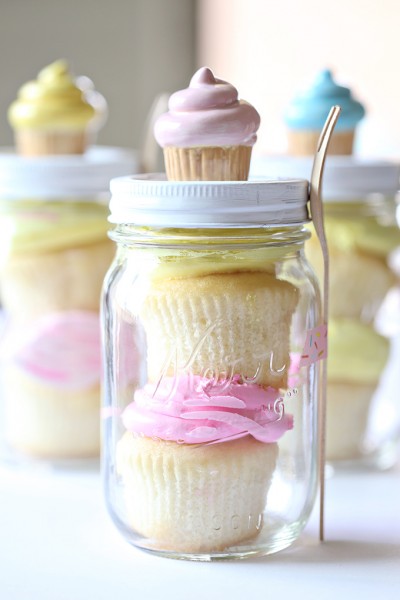 Craft: Birthday Cupcake Mason Jar Gift - See Vanessa Craft