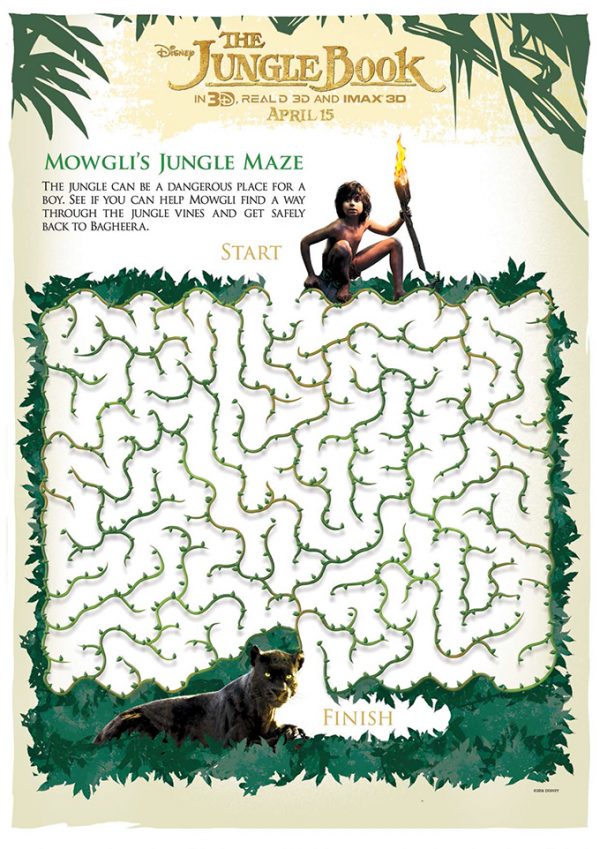 Disney: The Jungle Book Activity Sheets - See Vanessa Craft