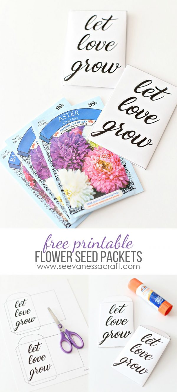 Printable: Let Love Grow Seed Packets - See Vanessa Craft