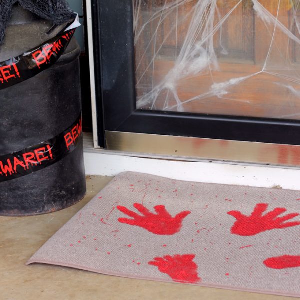 Halloween: Blood Splattered Doormat - See Vanessa Craft