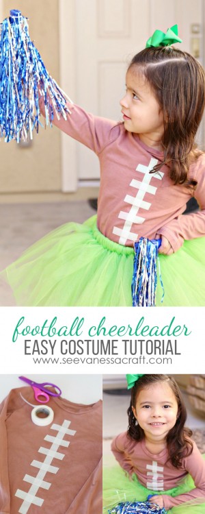 Craft: Easy Football Shirt & Cheerleader Costume - See Vanessa Craft