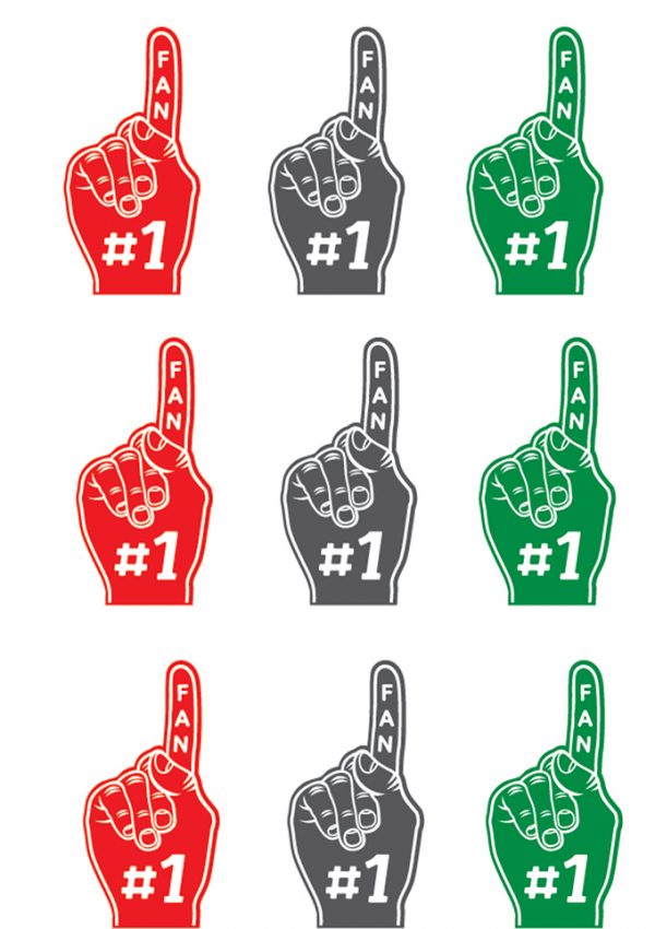 Craft: Game Day Football Foam Finger Printables - See Vanessa Craft