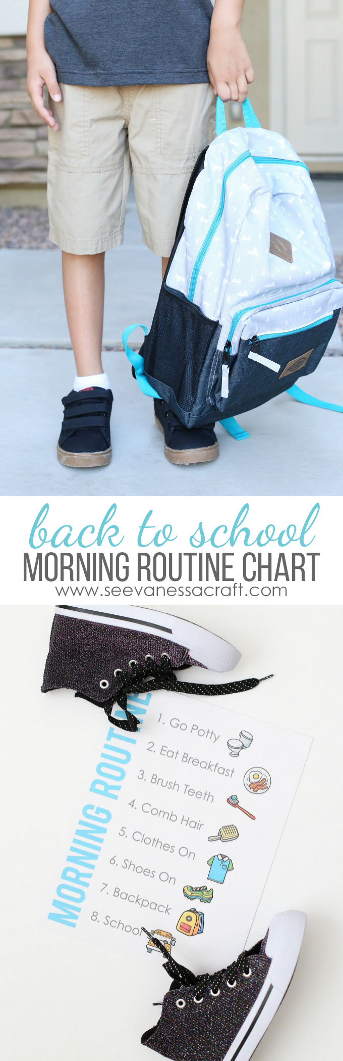 Printable Back to School Morning Routine Chart for Kids copy - See ...