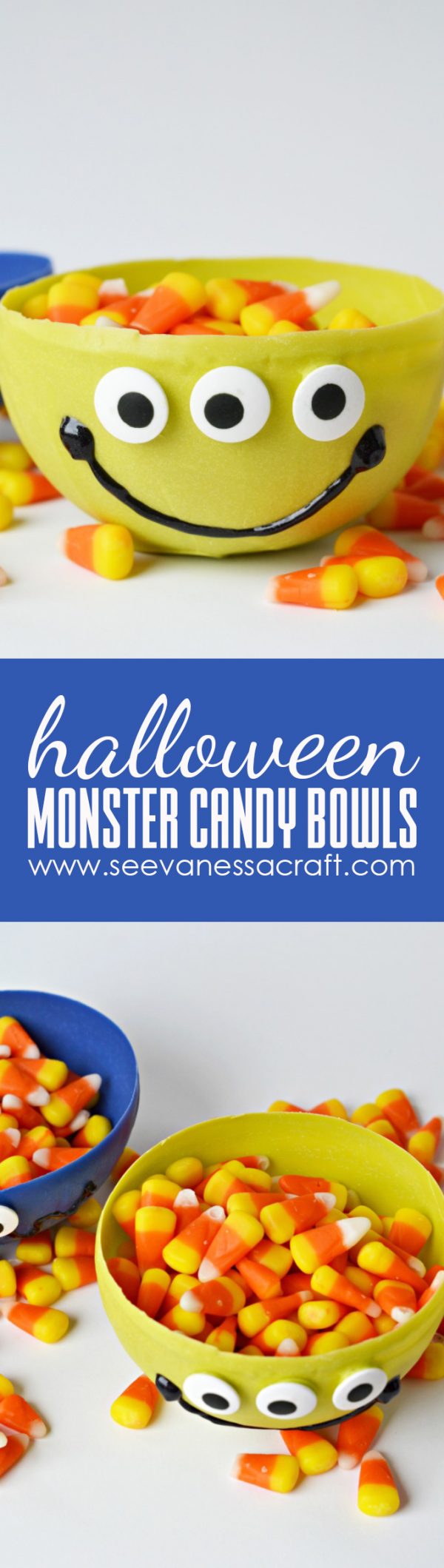 Halloween: Monster Chocolate Candy Bowls - See Vanessa Craft