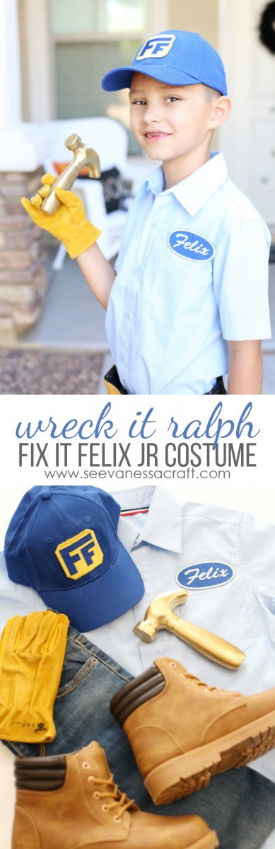 Halloween: DIY Fix It Felix Jr Costume from Wreck It Ralph - See ...
