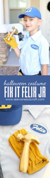 Halloween: DIY Fix It Felix Jr Costume from Disney Wreck It Ralph - See ...