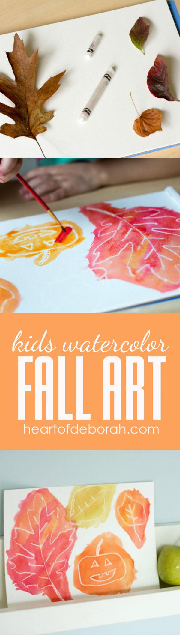 Kid Friendly: Fall Watercolor White Crayon Resist Art for Kids - See ...