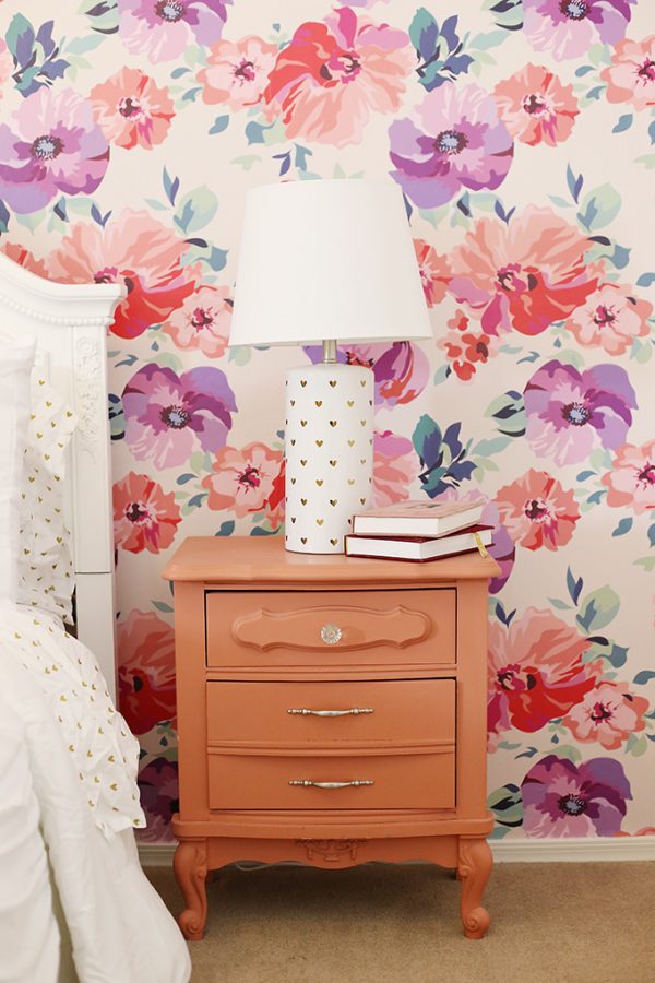 DIY: Pink and Purple Floral Big Girl Room Makeover - See Vanessa Craft