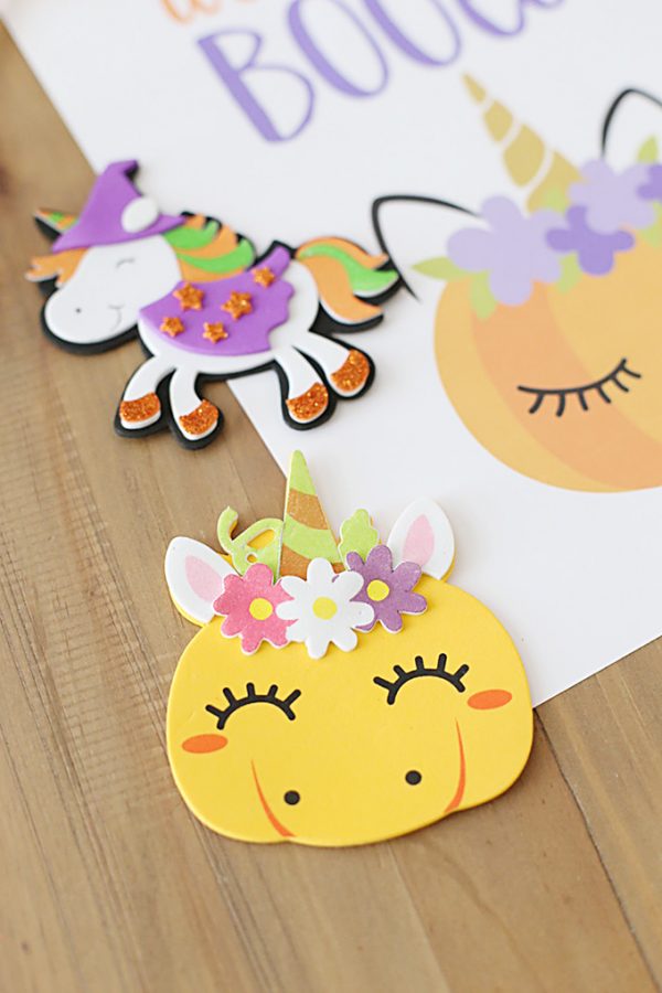You've Been BOOed Halloween Unicorn Printables - See Vanessa Craft