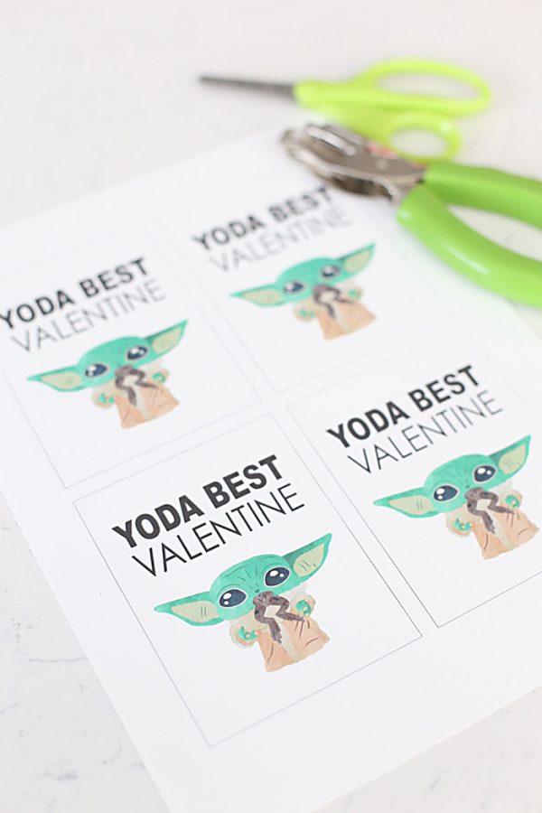 Free Printable Yoda Best Valentine Tags