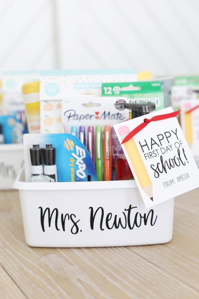 First Day of School Teacher Gift Idea - See Vanessa Craft